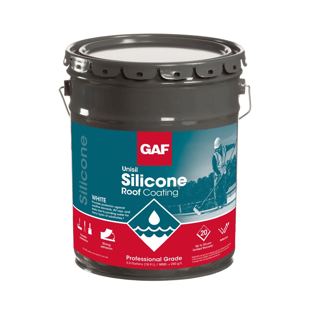 Silicone Roof Coating System over Asphaltic | GAF Roofing