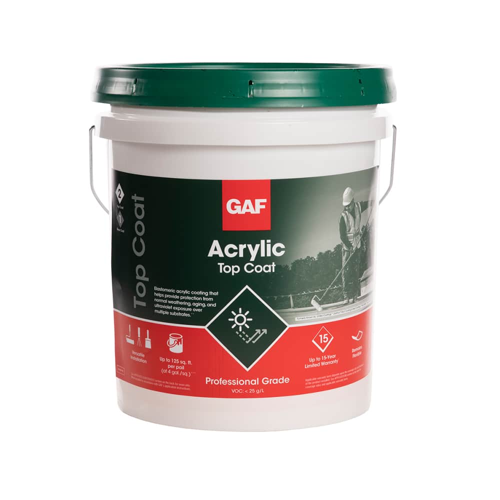 Acrylic Roof Coating System over Asphaltic | GAF Roofing